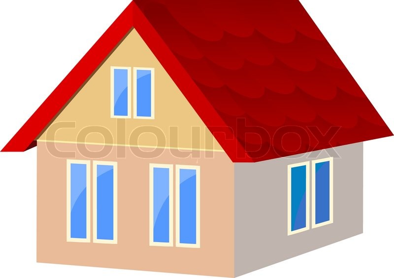 Cartoon Red House