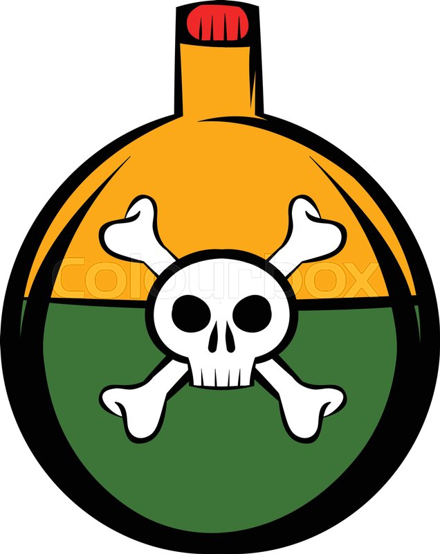 Poison icon in cartoon style isolated ... | Stock vector | Colourbox
