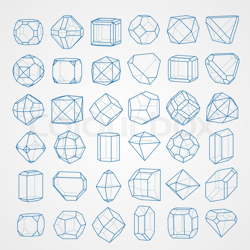 Big set of Geometrical Figures | Stock vector | Colourbox