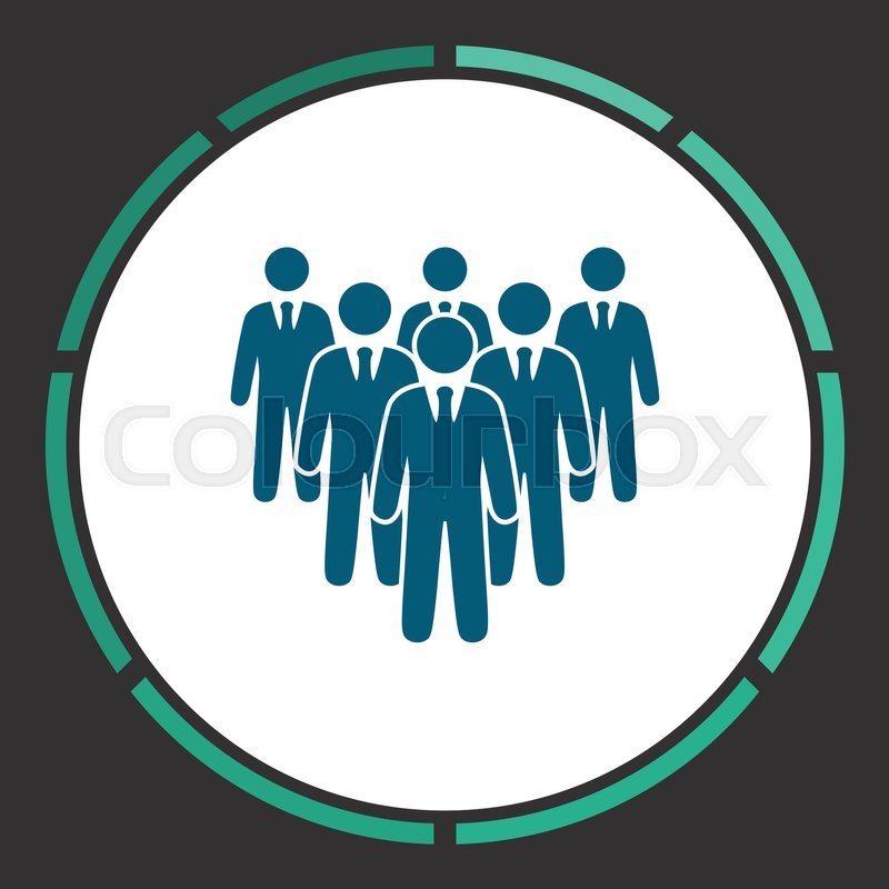 Leader Icon Vector. Flat simple Blue ... | Stock vector | Colourbox