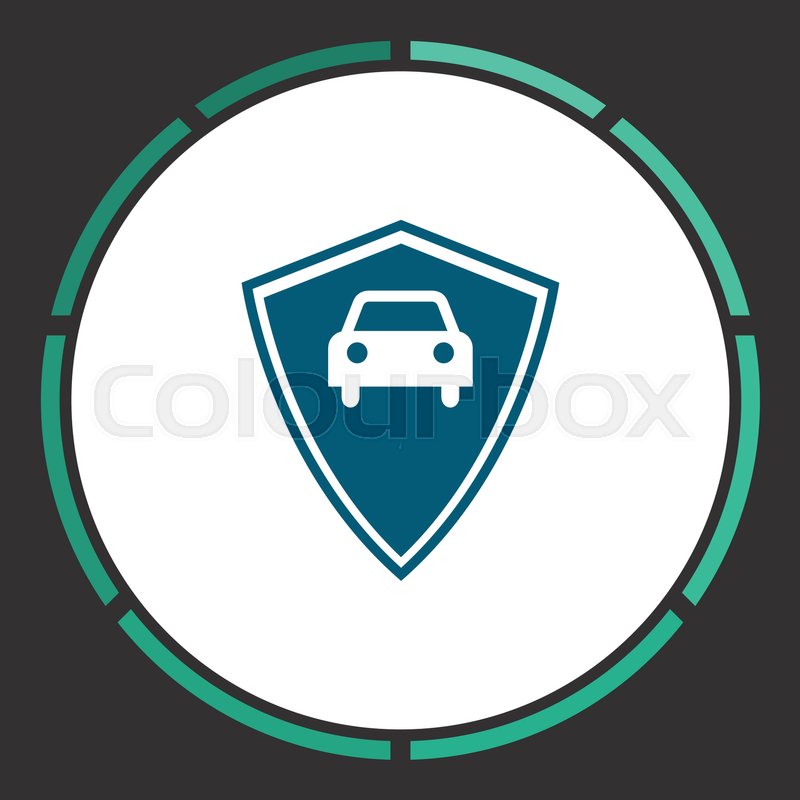 Car shield Icon Vector. Flat simple ... | Stock vector | Colourbox
