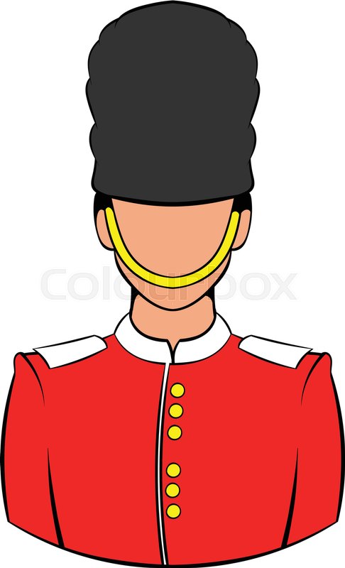 A Royal Guard icon in cartoon style ... | Stock vector | Colourbox