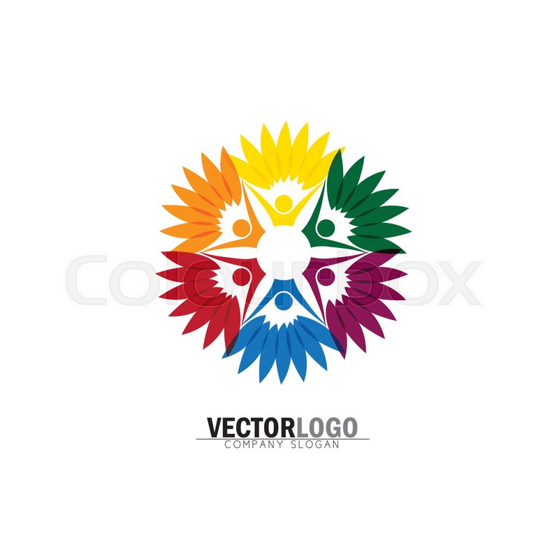 Friendship, bonding, together organic ... | Stock vector | Colourbox