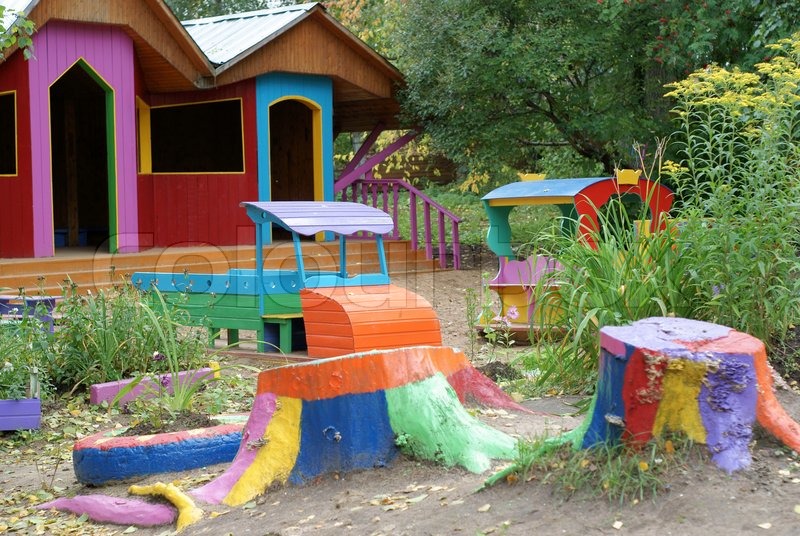 Kindergarten outside | Stock Photo | Colourbox