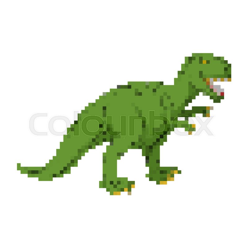 Dinosaur Minecraft Pixel Art