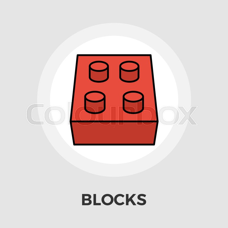 Blocks icon vector. Flat icon isolated ... | Stock vector | Colourbox