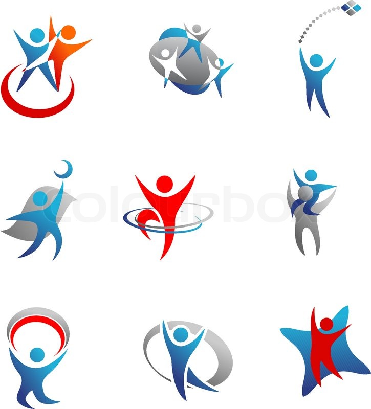 Isolated people signs and symbols for ... | Stock vector | Colourbox