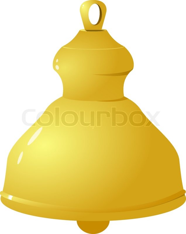 Vector illustration of golden bells | Stock vector | Colourbox