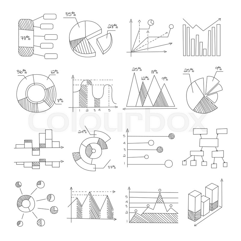 Data Graphic Representation Charts Of ... | Stock vector | Colourbox