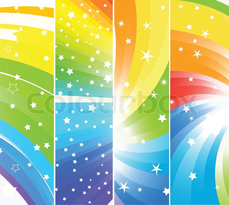 Vector colorful banners; clip-art | Stock vector | Colourbox
