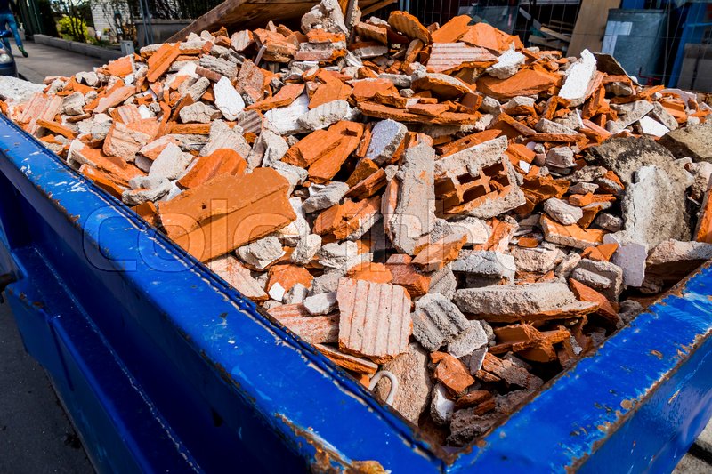 Rubble at a construction site during ... | Stock image | Colourbox