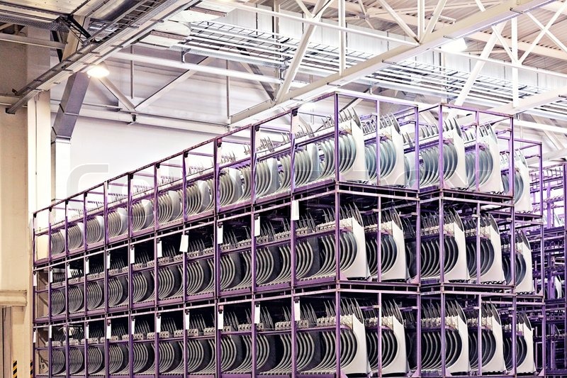 Spare parts in a car factory | Stock image | Colourbox
