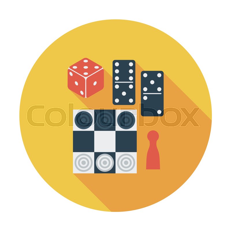 Table games. Flat vector icon for ... | Stock vector | Colourbox