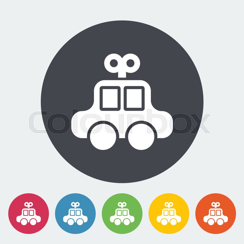 Car toy icon. Flat vector related icon ... | Stock vector | Colourbox