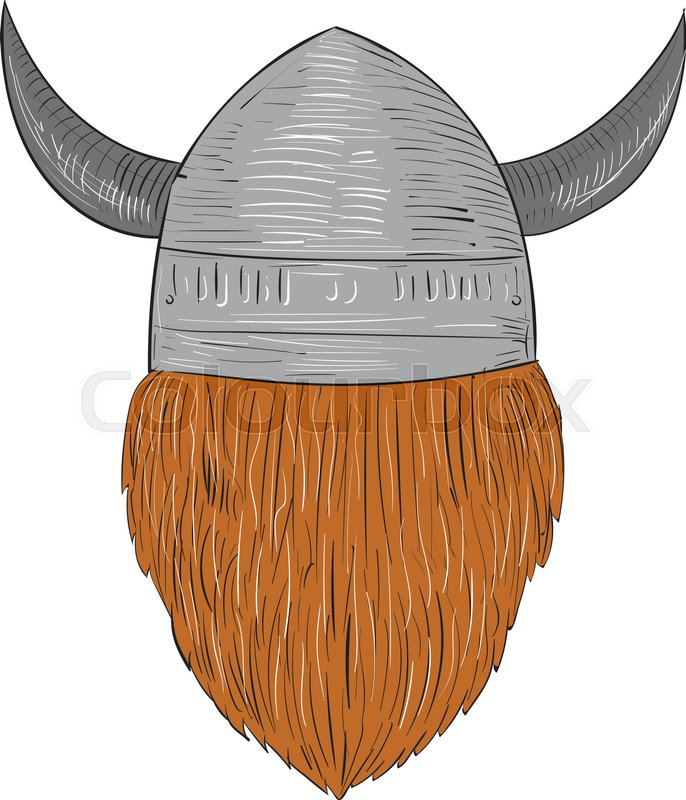 Cartoon Warrior Head