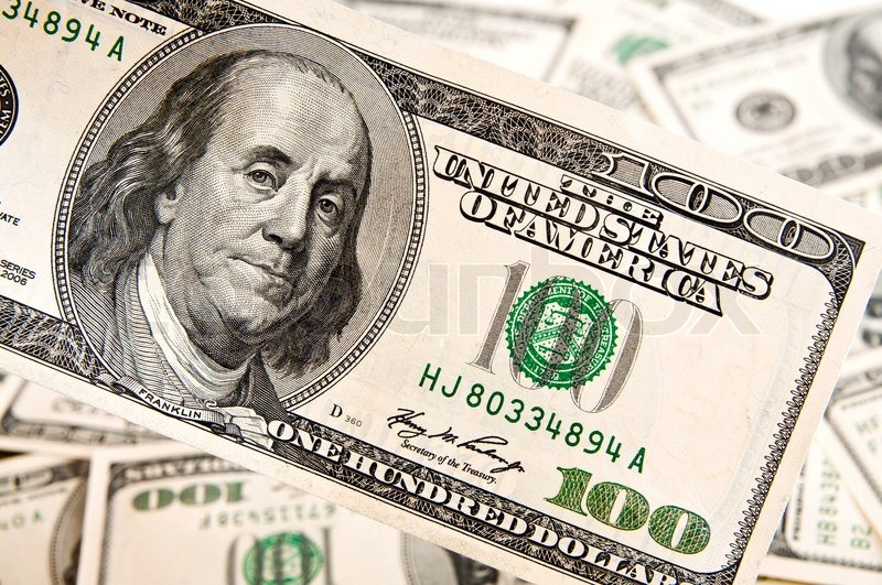 Cash american dollars on a dollars ... | Stock image | Colourbox