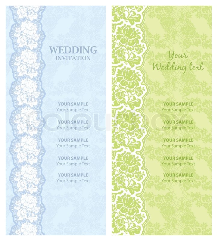 Bryllup invitation skabelon , vektor ... | Stock vektor | Colourbox
