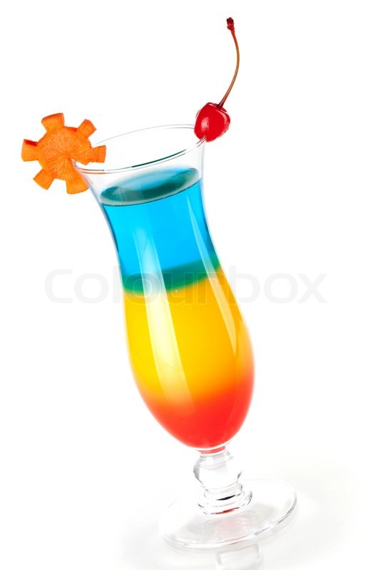 Cocktail collection - Three layered ... | Stock image | Colourbox