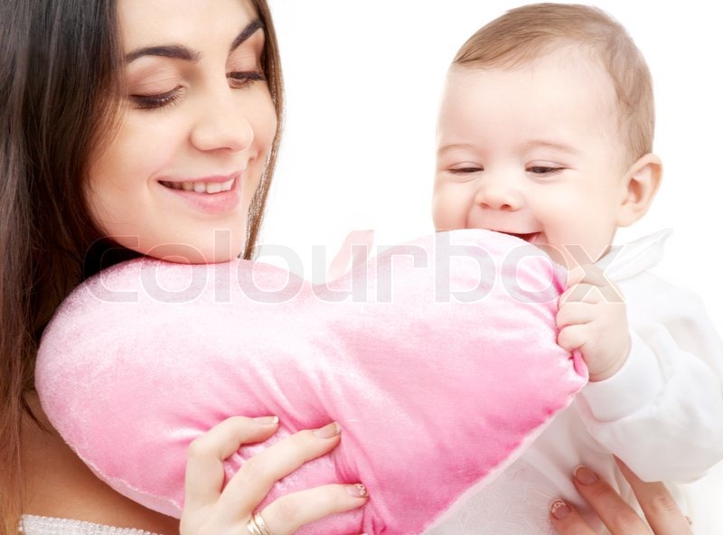 Glückliches Baby und Mama mit ... | Stock Bild | Colourbox
