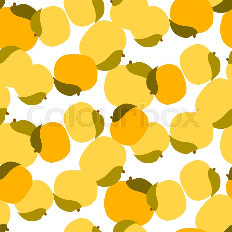 Apricot seamless vector pattern on ... | Stock vector | Colourbox