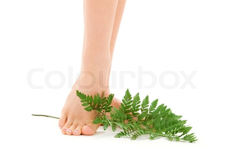 Billede af kvindelige fødder med ... | Stock foto | Colourbox