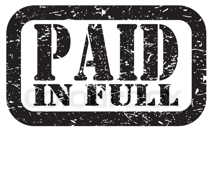 Paid in full | Stock vector | Colourbox