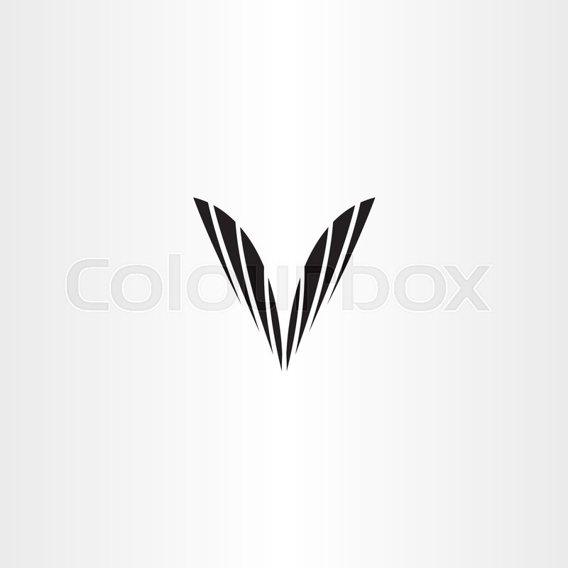 Letter V Clip Art Black And White