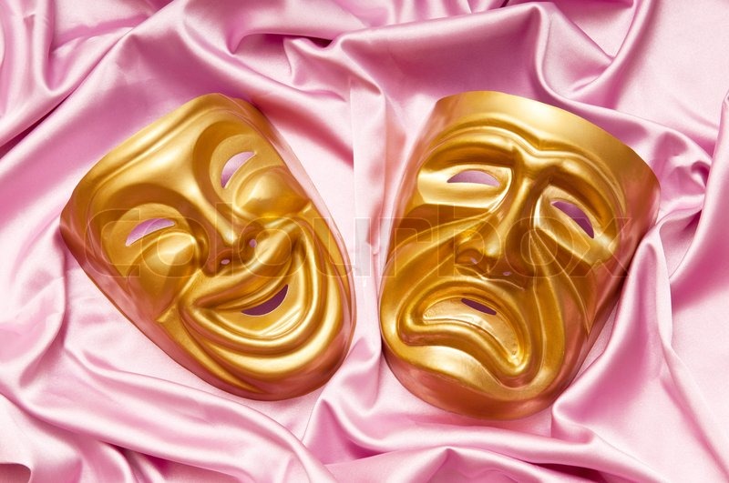 Masks with the theatre concept | Stock image | Colourbox