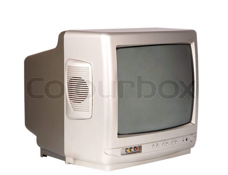 GREY TV på en hvid baggrund | Stock foto | Colourbox