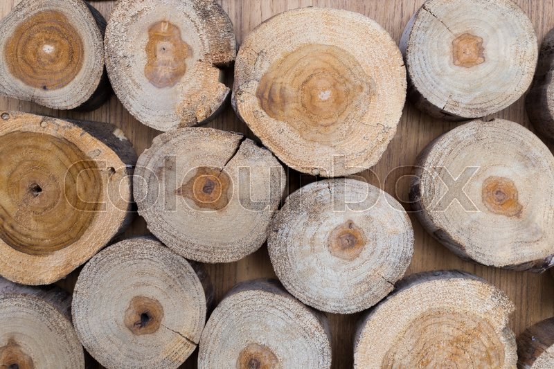 Small piece of wood logs used for ... | Stock image | Colourbox