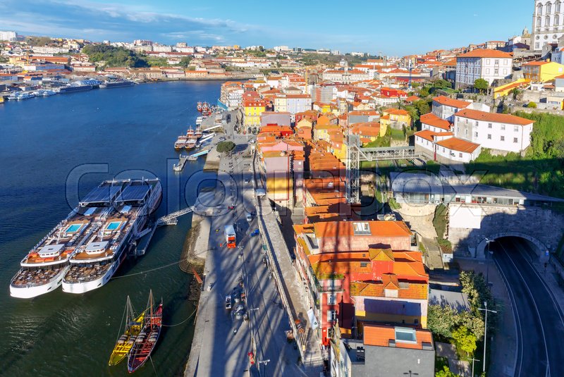 Aerial view of Porto from the bridge of ... | Stock image | Colourbox
