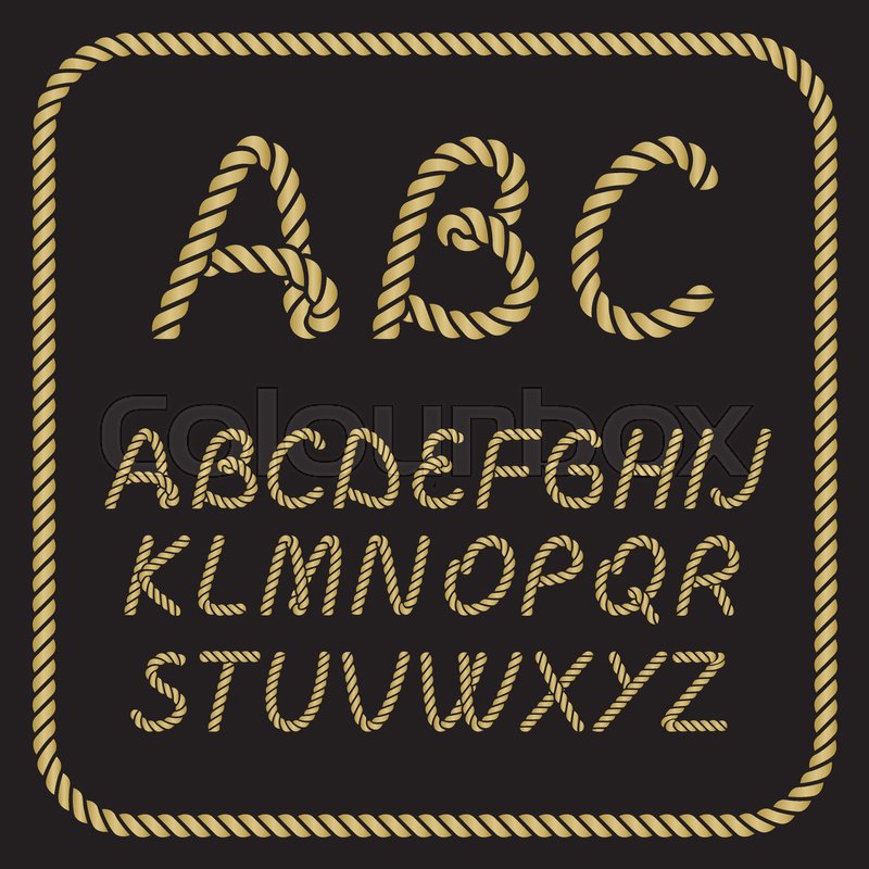 Nautical Rope Font