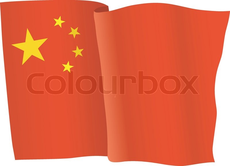 Flag Kina | Stock vektor | Colourbox