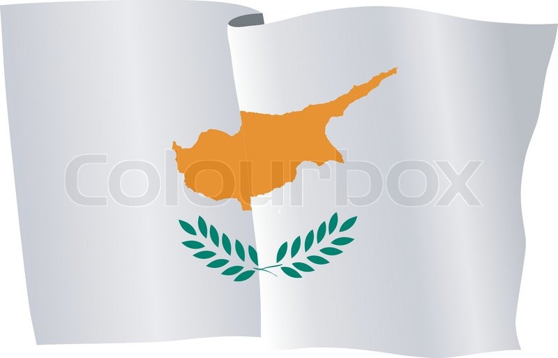 Flag Cypern | Stock vektor | Colourbox