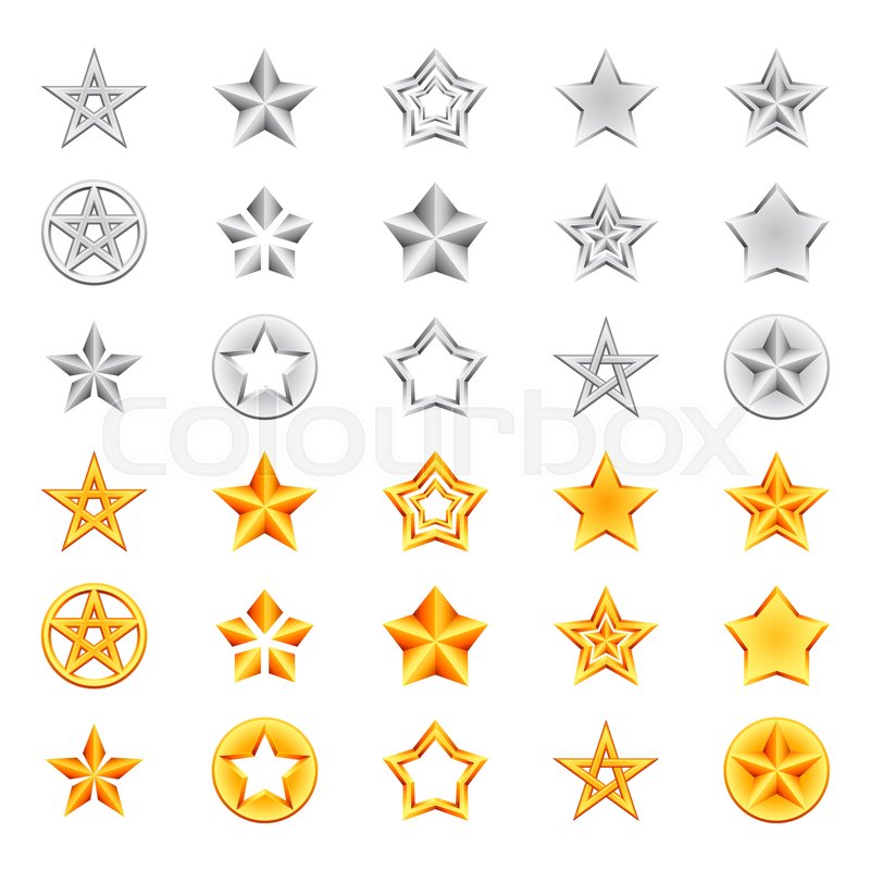 Stjerne, tegning, rangordning | Stock vektor | Colourbox