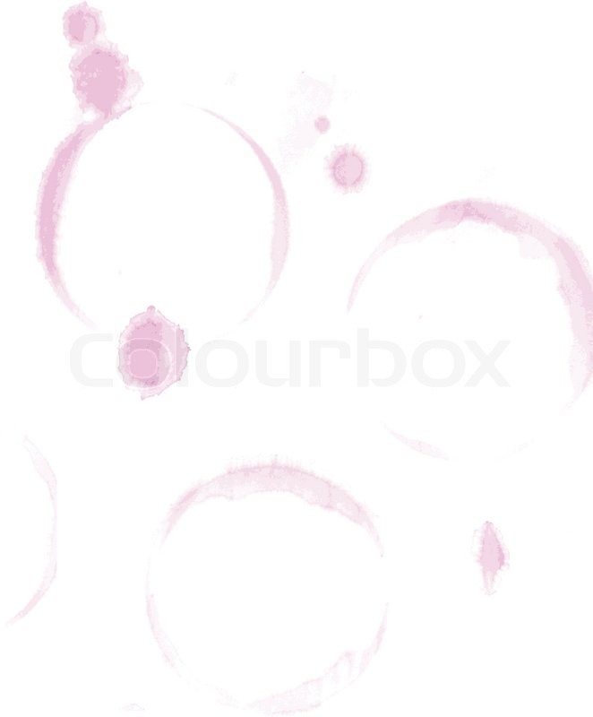 Pink circular imprint on a white ... | Stock vector | Colourbox
