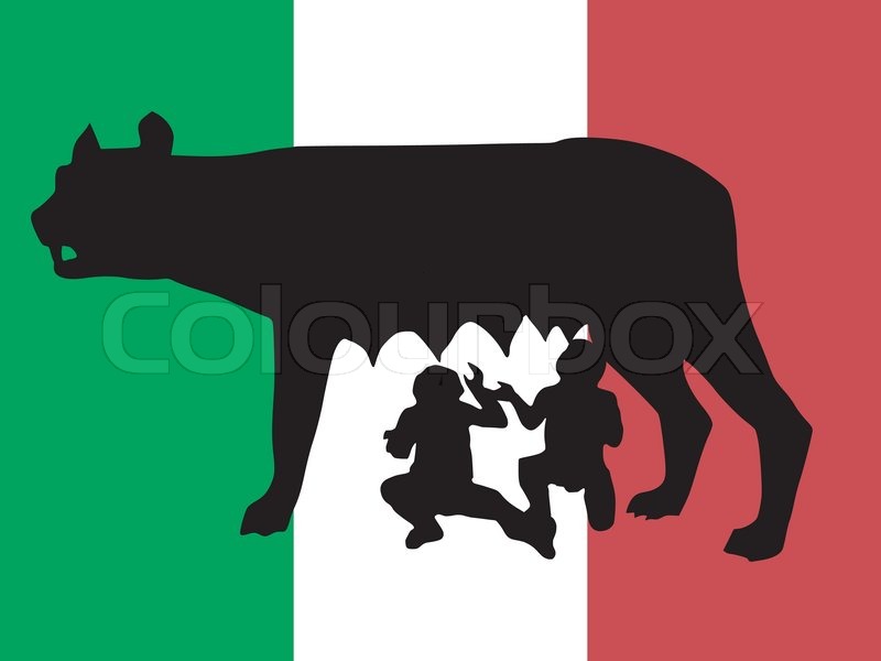 Silhouette Symbol von Rom | Stock-Vektor | Colourbox