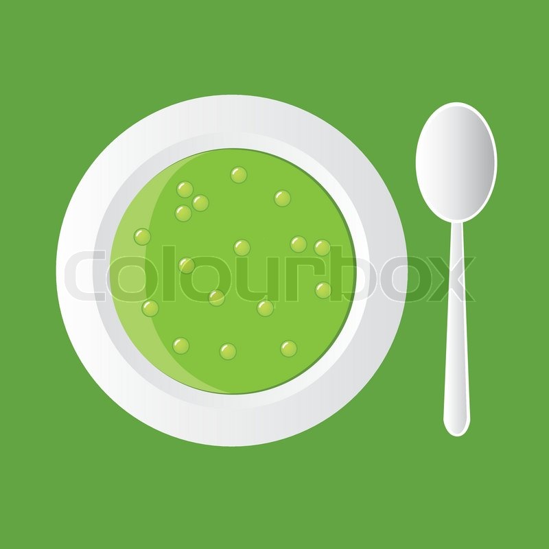 Pea soup | Stock vector | Colourbox
