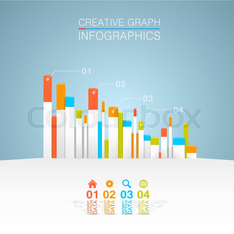 Creative dates art graphic info. ... | Stock vector | Colourbox