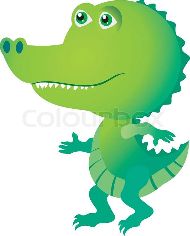 Baby-Krokodil | Stock-Vektor | Colourbox