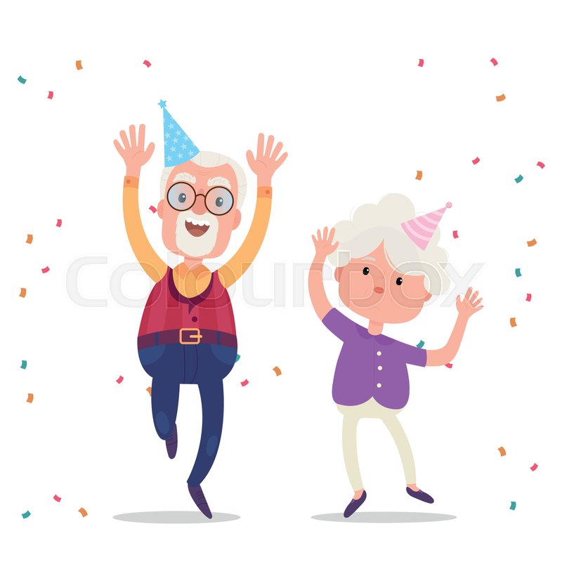 Gammel, tegning, glæde | Stock vektor | Colourbox