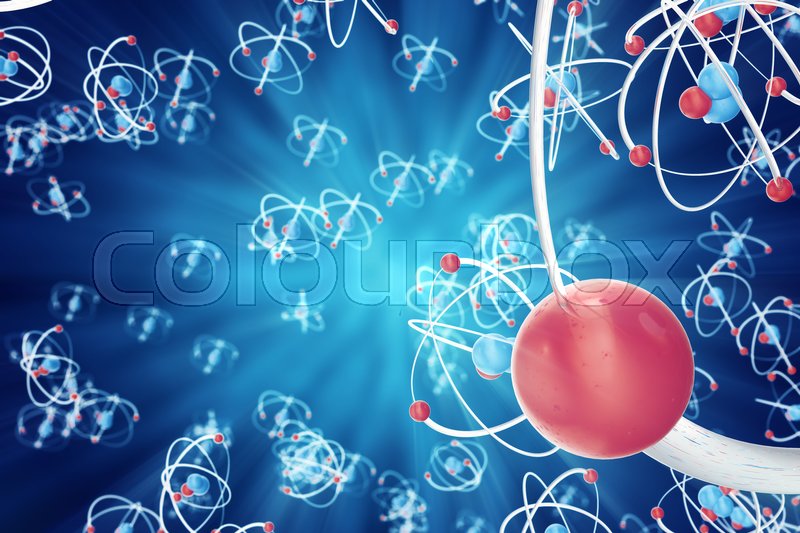 Abstract atom background, Chemistry ... | Stock image | Colourbox