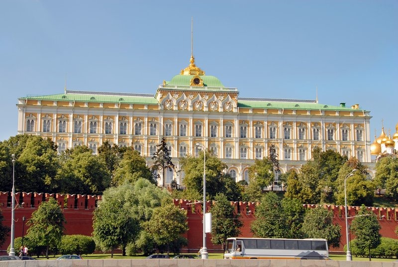 Building of the great Kremlin palace in Moscow | Stock Photo | Colourbox