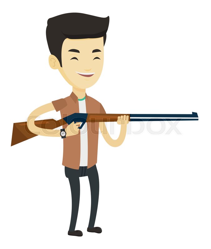 Cartoon Guy Shooting