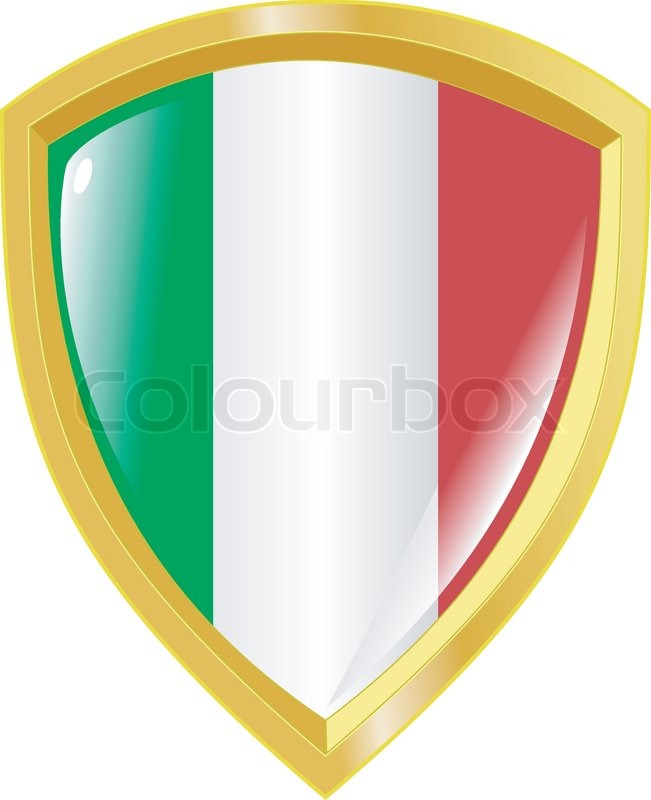 Goldenen Wappen von Italien | Stock-Vektor | Colourbox