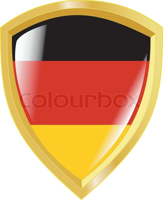 Golden coat of arms of Germany | Stock vector | Colourbox