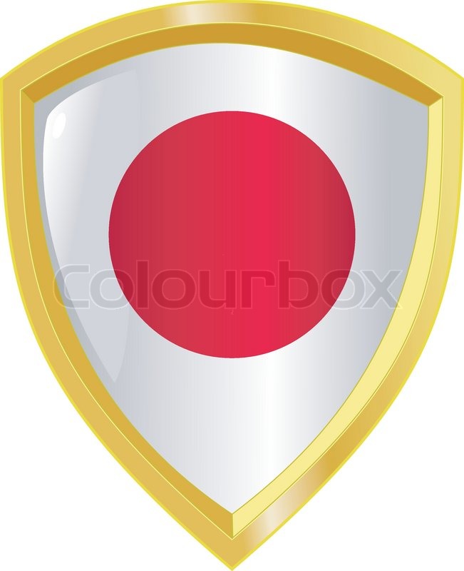 Golden coat of arms of Japan | Stock vector | Colourbox