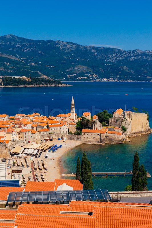 Panoramic view of the Budva Riviera ... | Stock image | Colourbox