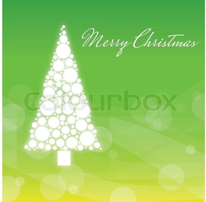 Merry christmas - green EPS10 | Stock vector | Colourbox