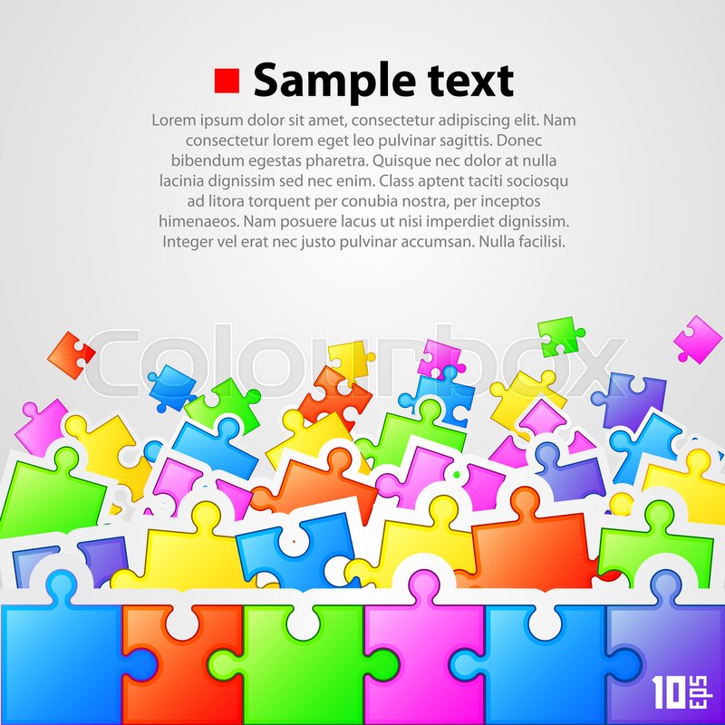 Puzzle background banner art cover. ... | Stock vector | Colourbox